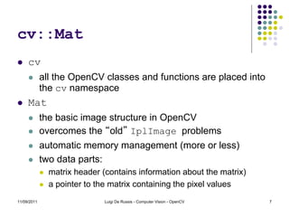Introduction to OpenCV 2.3.1 | PPT