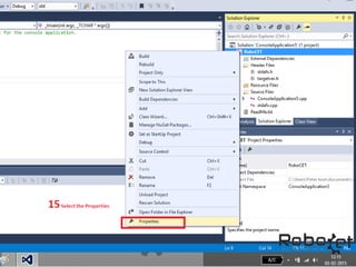 OpenCV installation in windows visual studio | PPT