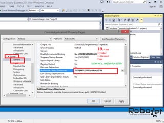 OpenCV installation in windows visual studio | PPT