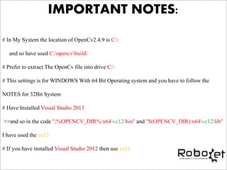 OpenCV installation in windows visual studio | PPT