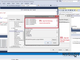 OpenCV installation in windows visual studio | PPT