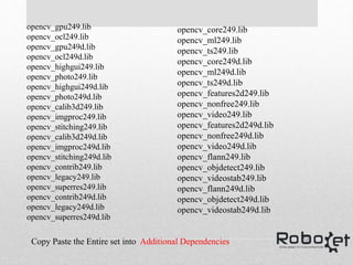 OpenCV installation in windows visual studio | PPT