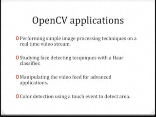 OpenCV with android | PPTX