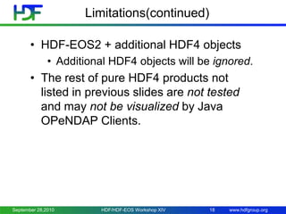 Easy Access of NASA HDF data via OPeNDAP | PPT