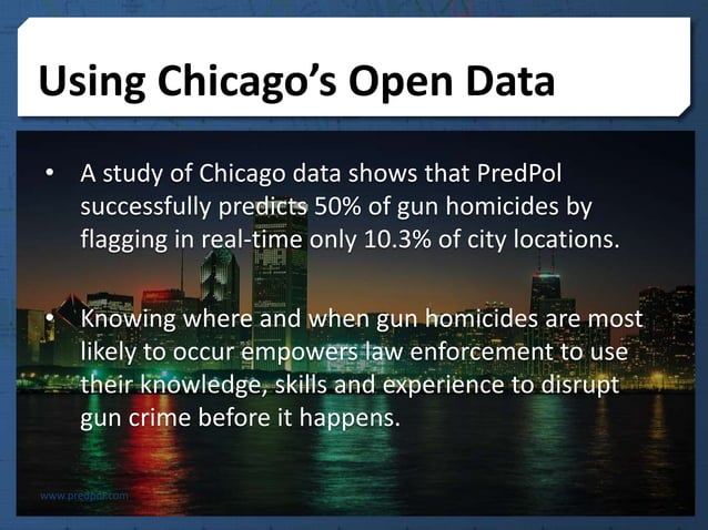 Predictive Policing on Gun Violence Using Open Data | PPT
