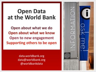 World Bank Open Data Overview | PPTX