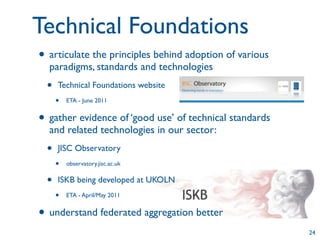 Technical standards & the RDTF Vision: some considerations | KEY