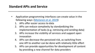 Open Data and Standard APIs | PPT