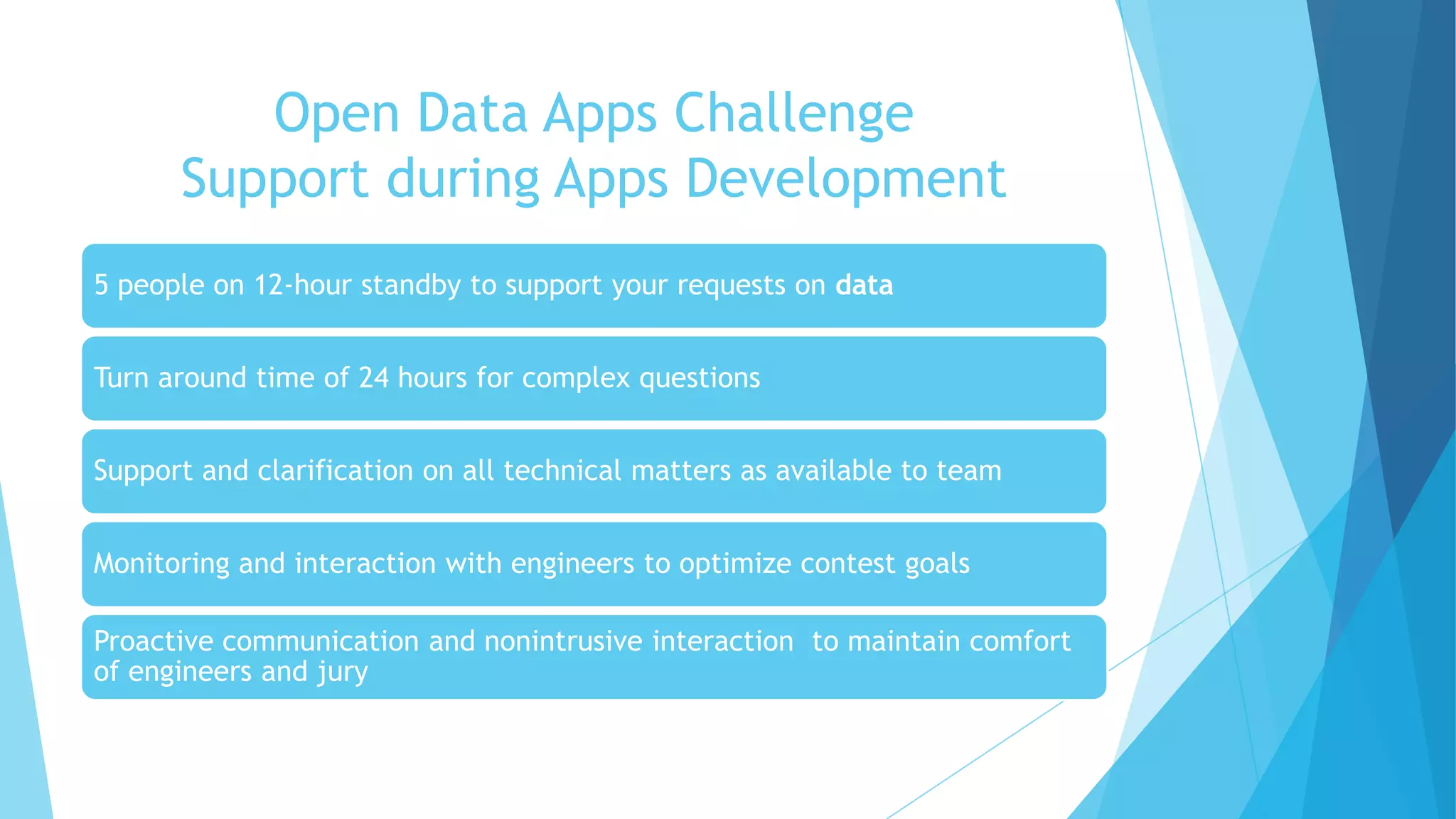 Open data apps challenge | PPTX