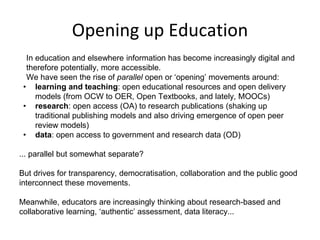 Open data as Open Educational Resources | PPT