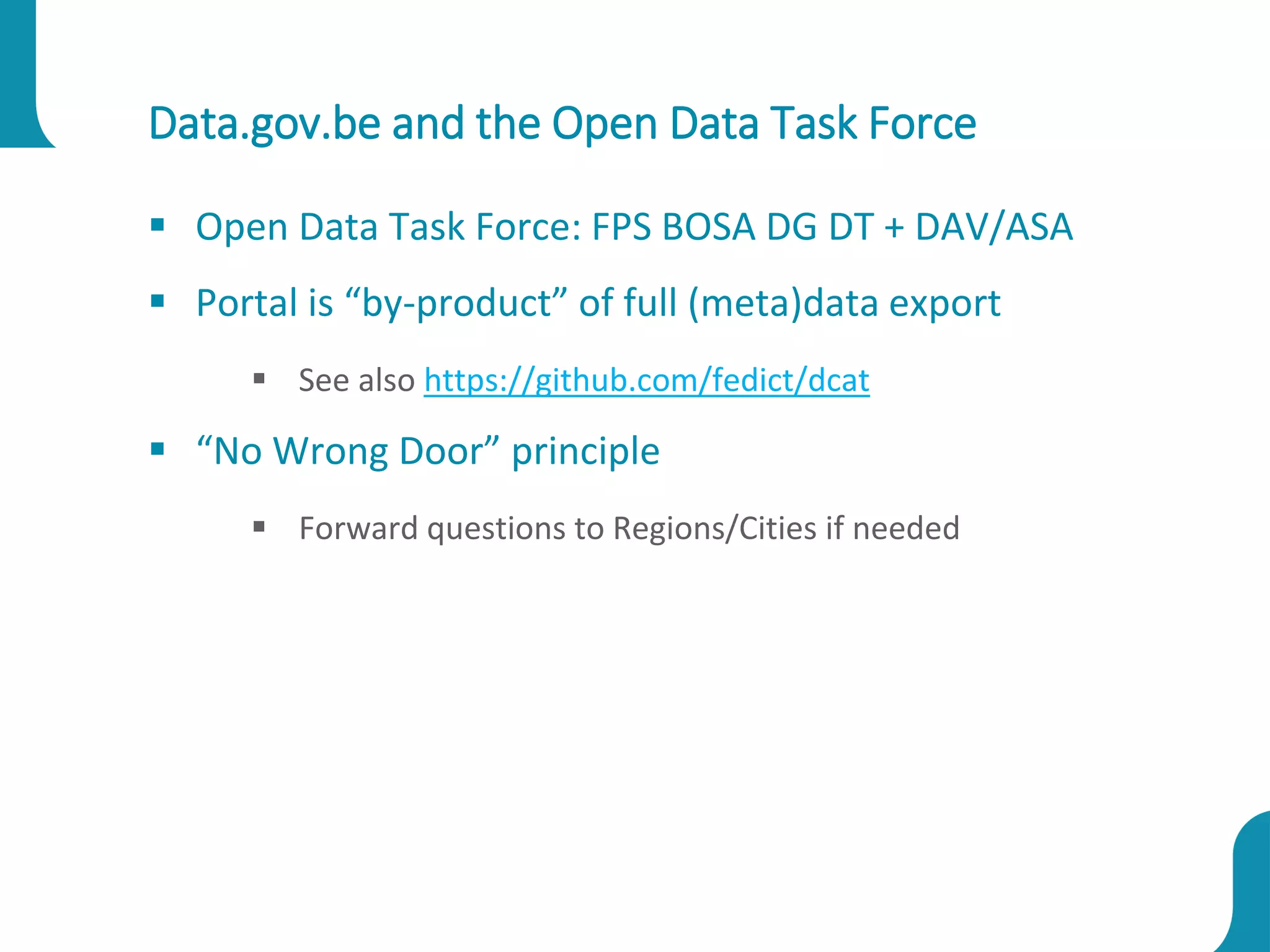 Open data, what's cooking at the federal level 2020 | PDF
