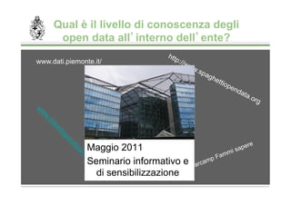 Open data Comune di Bologna | PPT