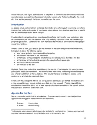 Open Data Hackathon - A How to Guide | PDF