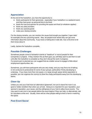 Open Data Hackathon - A How to Guide | PDF