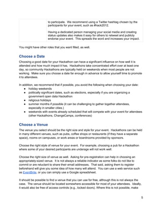 Open Data Hackathon - A How to Guide | PDF