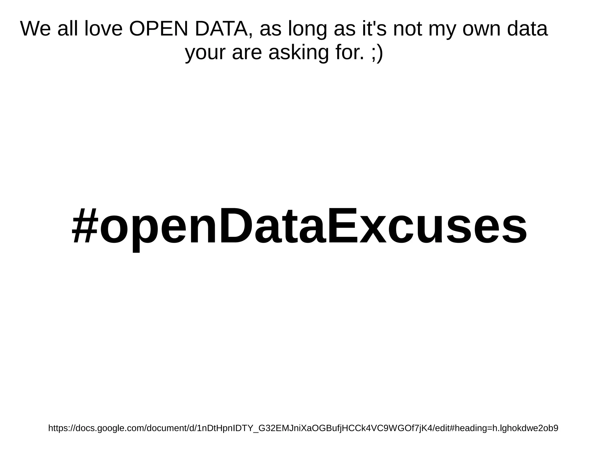 Open data initiatives | PPT