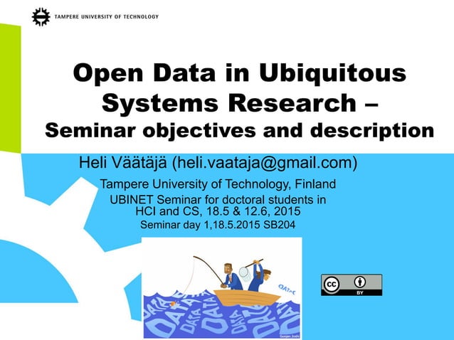 Open data in ubiquitous systems research - seminar objectives and description (part1) | PDF