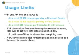 FMI Open Data Interface and Data Models | PPT
