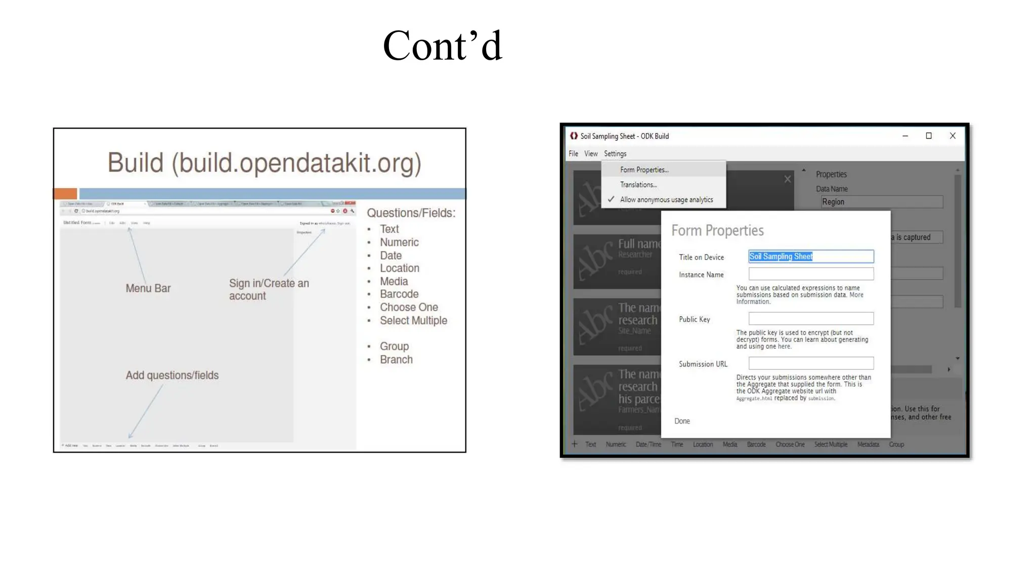 Open Data Kit, Digital data collection tool, training manual.pptx