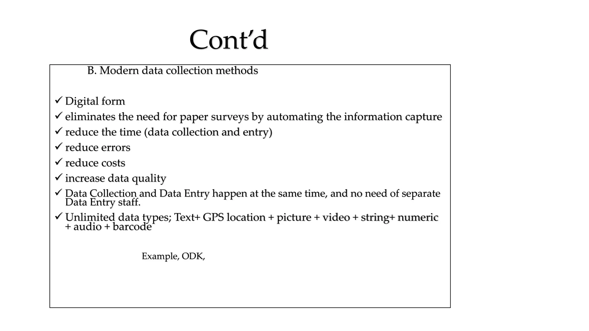 Open Data Kit, Digital data collection tool, training manual.pptx