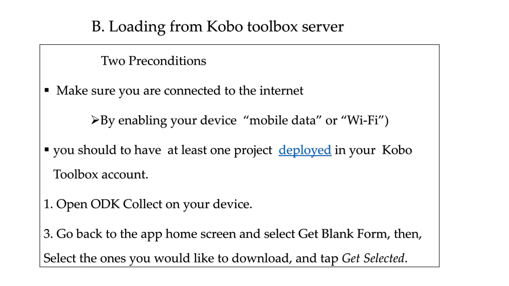 Open Data Kit, Digital data collection tool, training manual.pptx