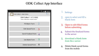 Open Data Kit, Digital data collection tool, training manual.pptx