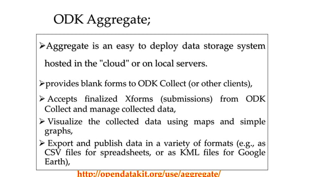 Open Data Kit, Digital data collection tool, training manual.pptx