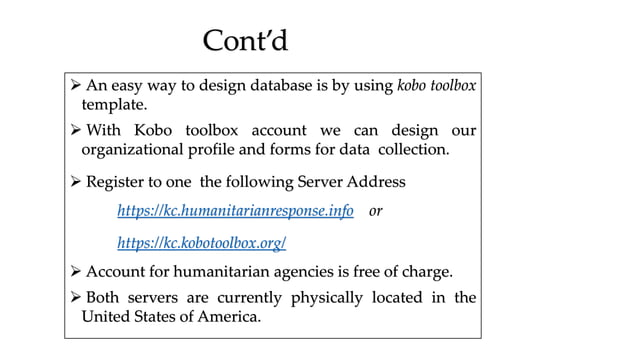 Open Data Kit, Digital data collection tool, training manual.pptx
