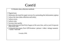 Open Data Kit, Digital data collection tool, training manual.pptx