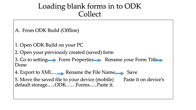Open Data Kit, Digital data collection tool, training manual.pptx