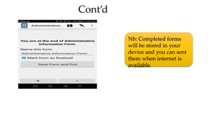 Open Data Kit, Digital data collection tool, training manual.pptx