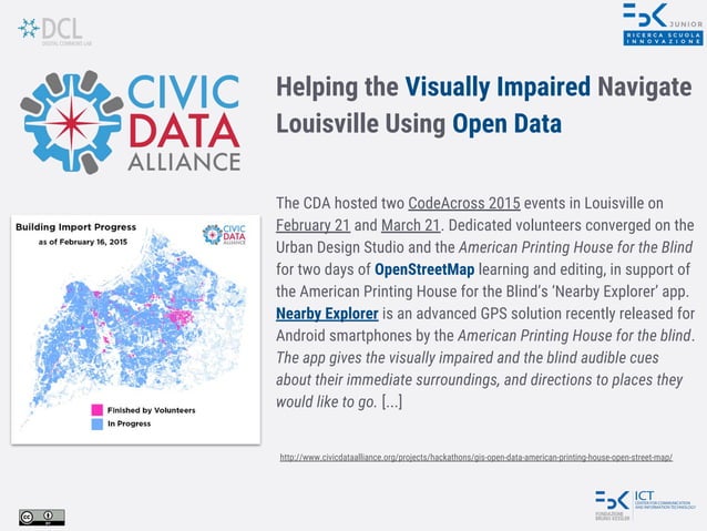 Civic Hacking in help for the visually impaireds | PPT