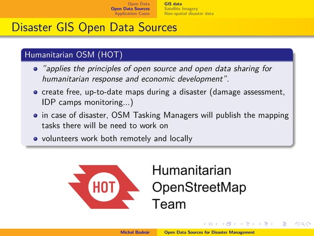 Open Data Sources for Disaster Management | PPT