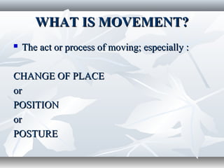 Movement for Health | PPT