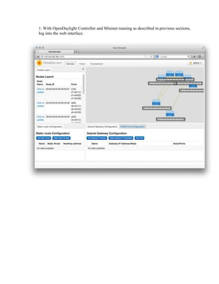 SDN Training - Open daylight installation + example with mininet | DOCX