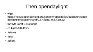 OpenDaylight go | ODP