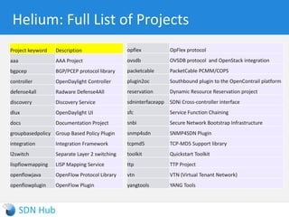 Introduction to the Helium release of OpenDaylight | PPTX