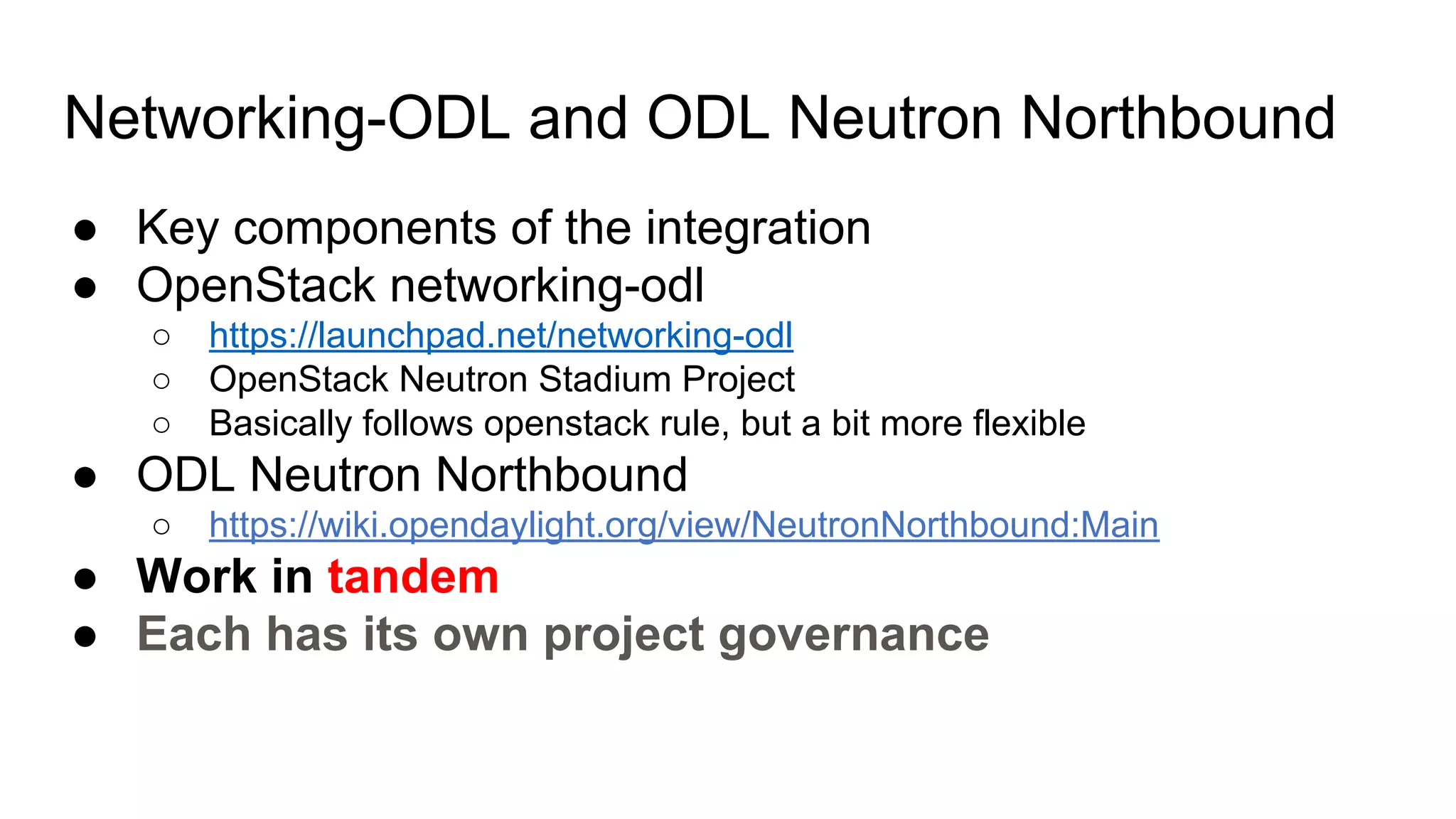 OpenDaylight OpenStack Integration | PPT