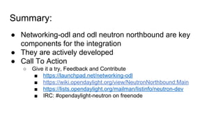 OpenDaylight OpenStack Integration | PPT