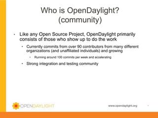 OpenDaylight: an open source SDN for your OpenStack cloud | PPT