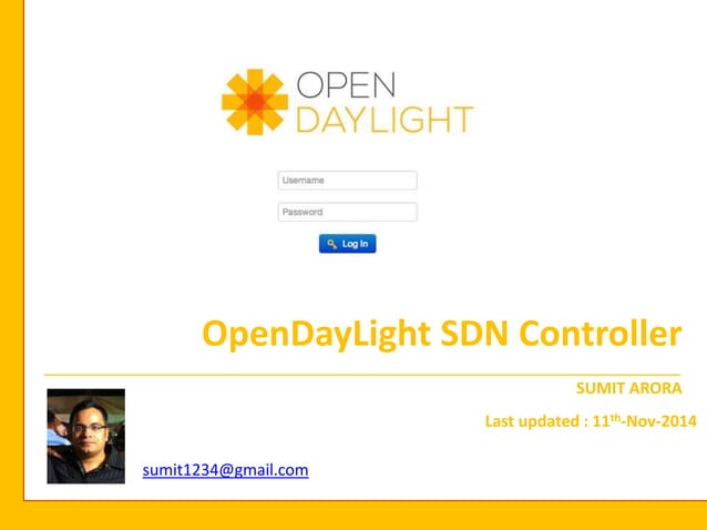 Opendaylight SDN Controller | PPTX