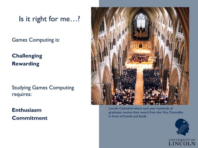 University of Lincoln, School of Computer Science | PPT