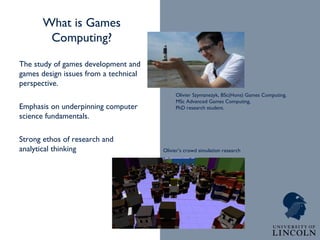 University of Lincoln, School of Computer Science | PPT