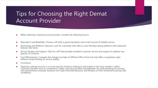 Open Demat Account: A Comprehensive Guide | PPT