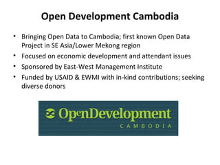 Open Development Cambodia | PPT