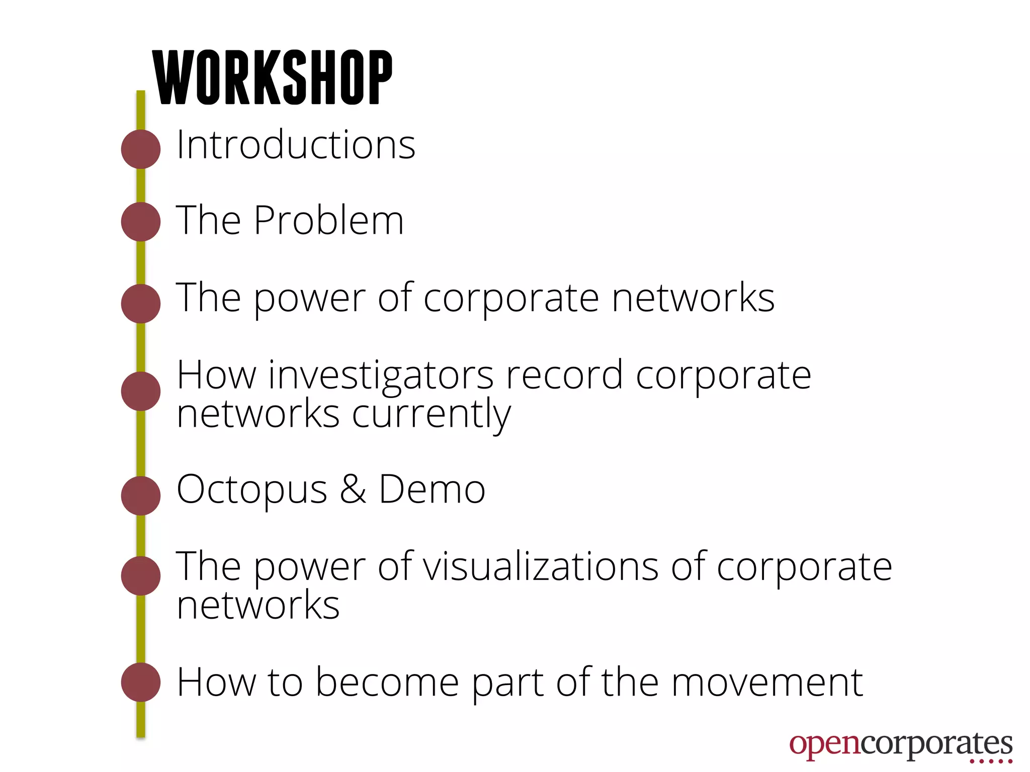 Understanding & Mapping Corporate Networks with Open Data | PPT