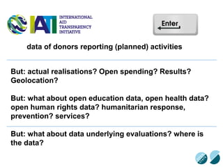 Open development, the story behind open data | PPTX