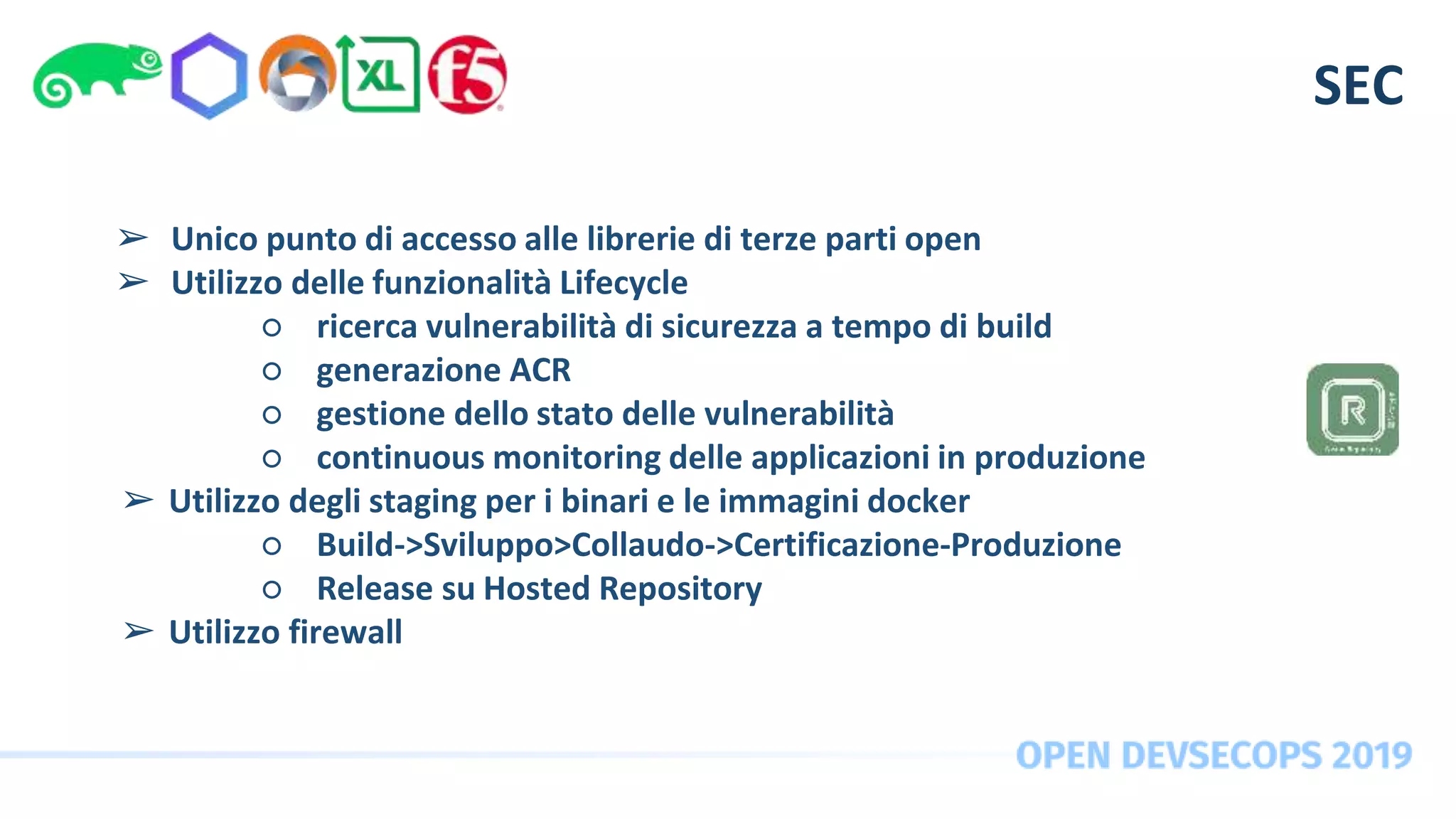 OpenDevSecOps 2019 - Open devsecops un caso di studio | PPT OpenDevSecOps 2019 - Open devsecops un caso di studio | PPT