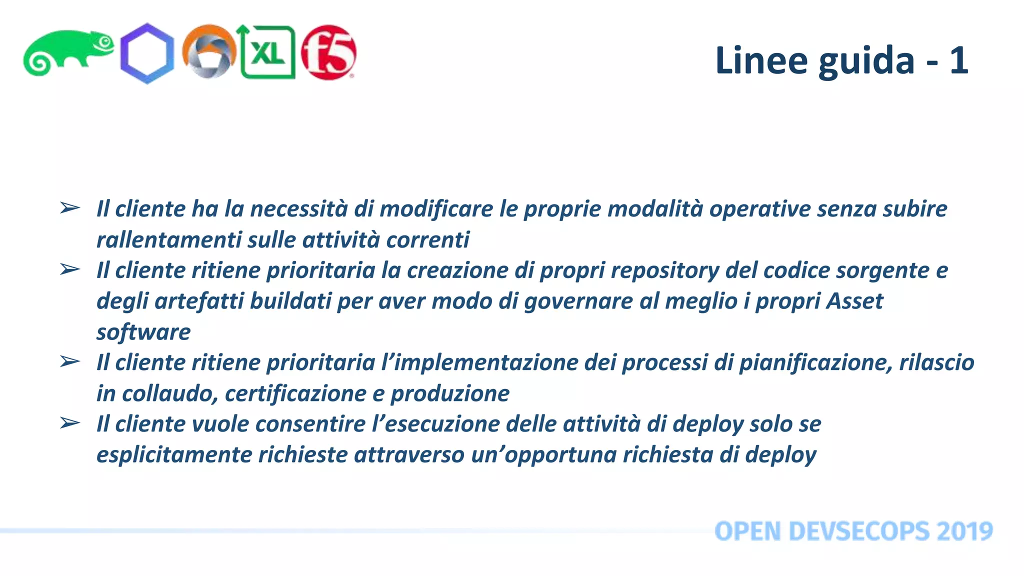 OpenDevSecOps 2019 - Open devsecops un caso di studio | PPT OpenDevSecOps 2019 - Open devsecops un caso di studio | PPT