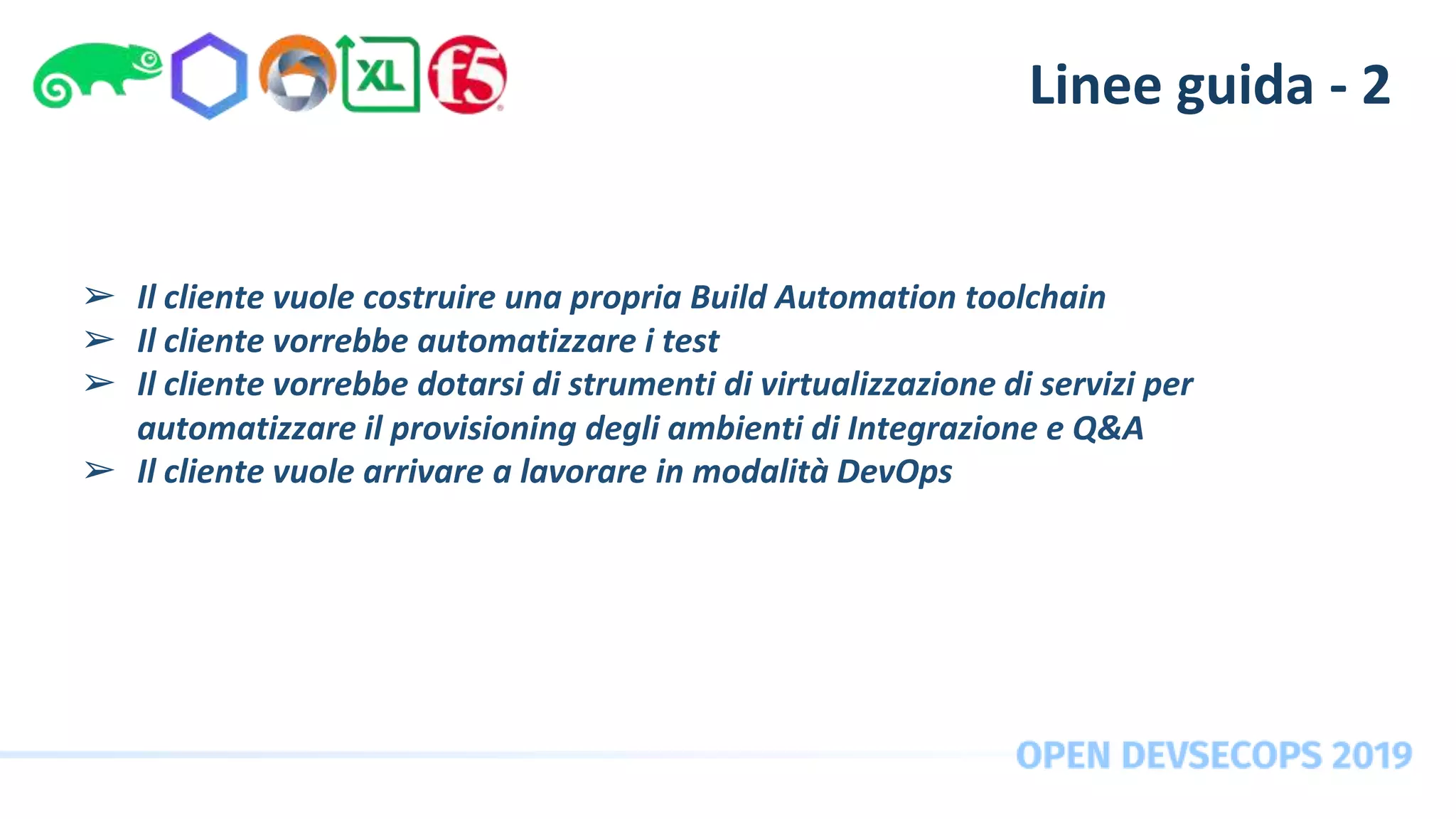 OpenDevSecOps 2019 - Open devsecops un caso di studio | PPT OpenDevSecOps 2019 - Open devsecops un caso di studio | PPT